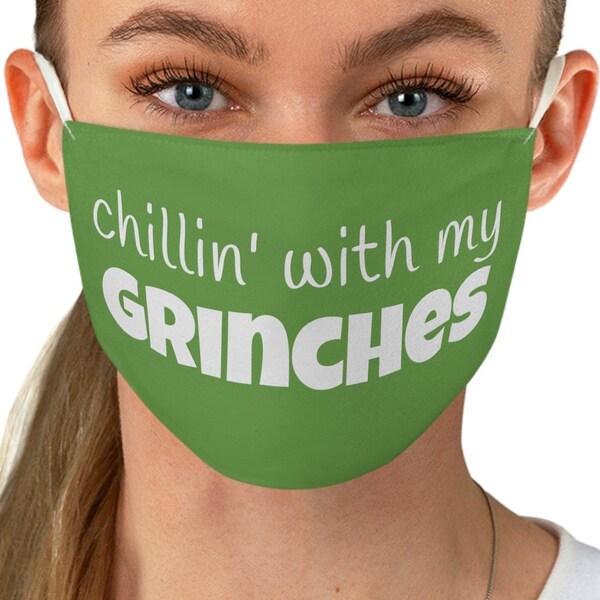 The Grinch Face Mask - Etsy