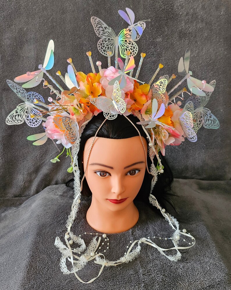 Butterfly Crown LIGHT UP Headpiece Fairy Headband Dragonfly Crown - Etsy