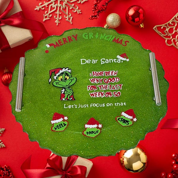 Grinch Plate - Etsy