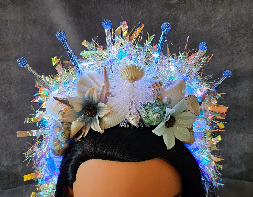 Mermaid Crown LIGHT UP Headpiece Headband - Etsy