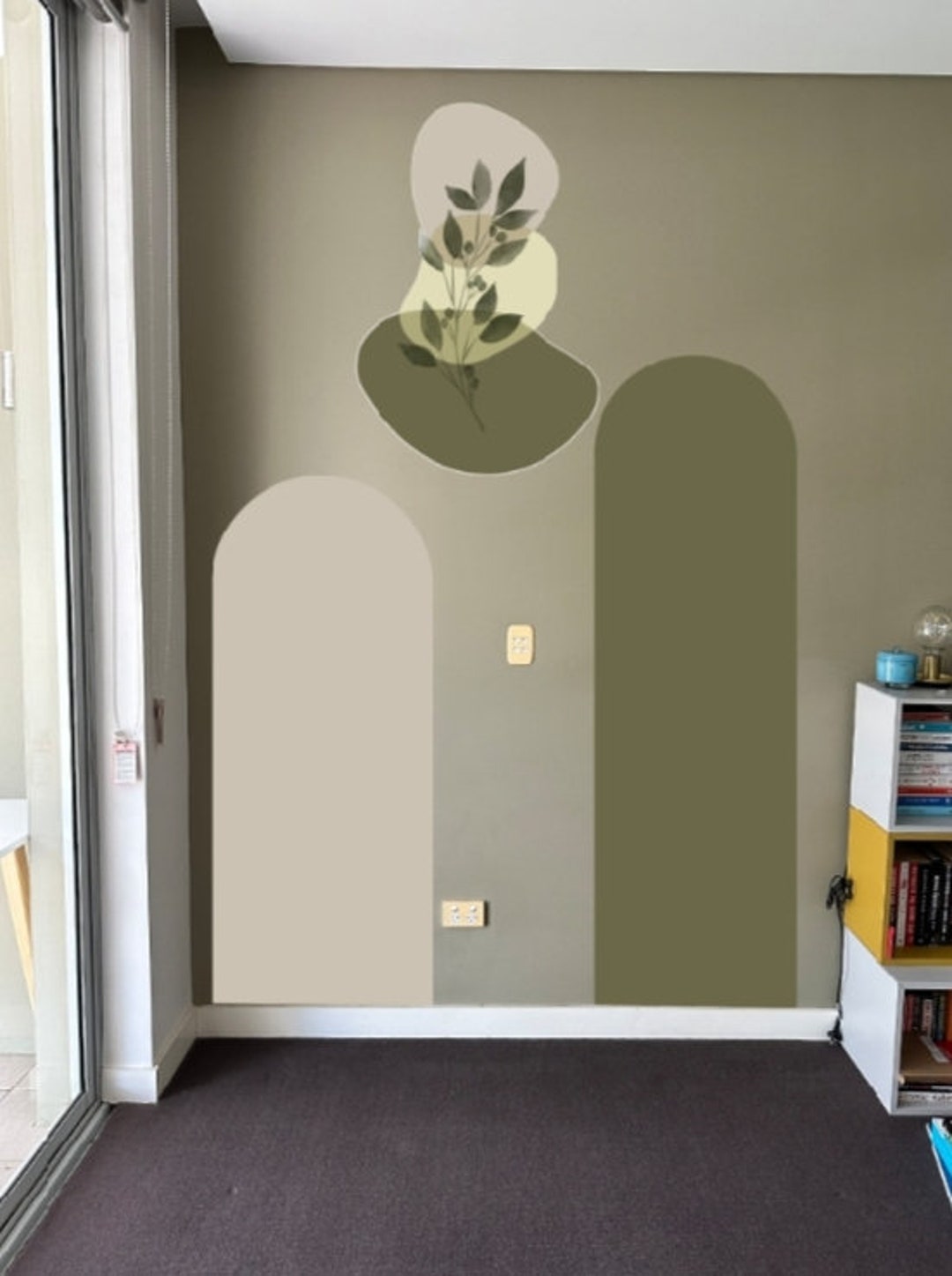 Arch Wall Decal Abstract Shape and Line Art Wall Sticker - Etsy