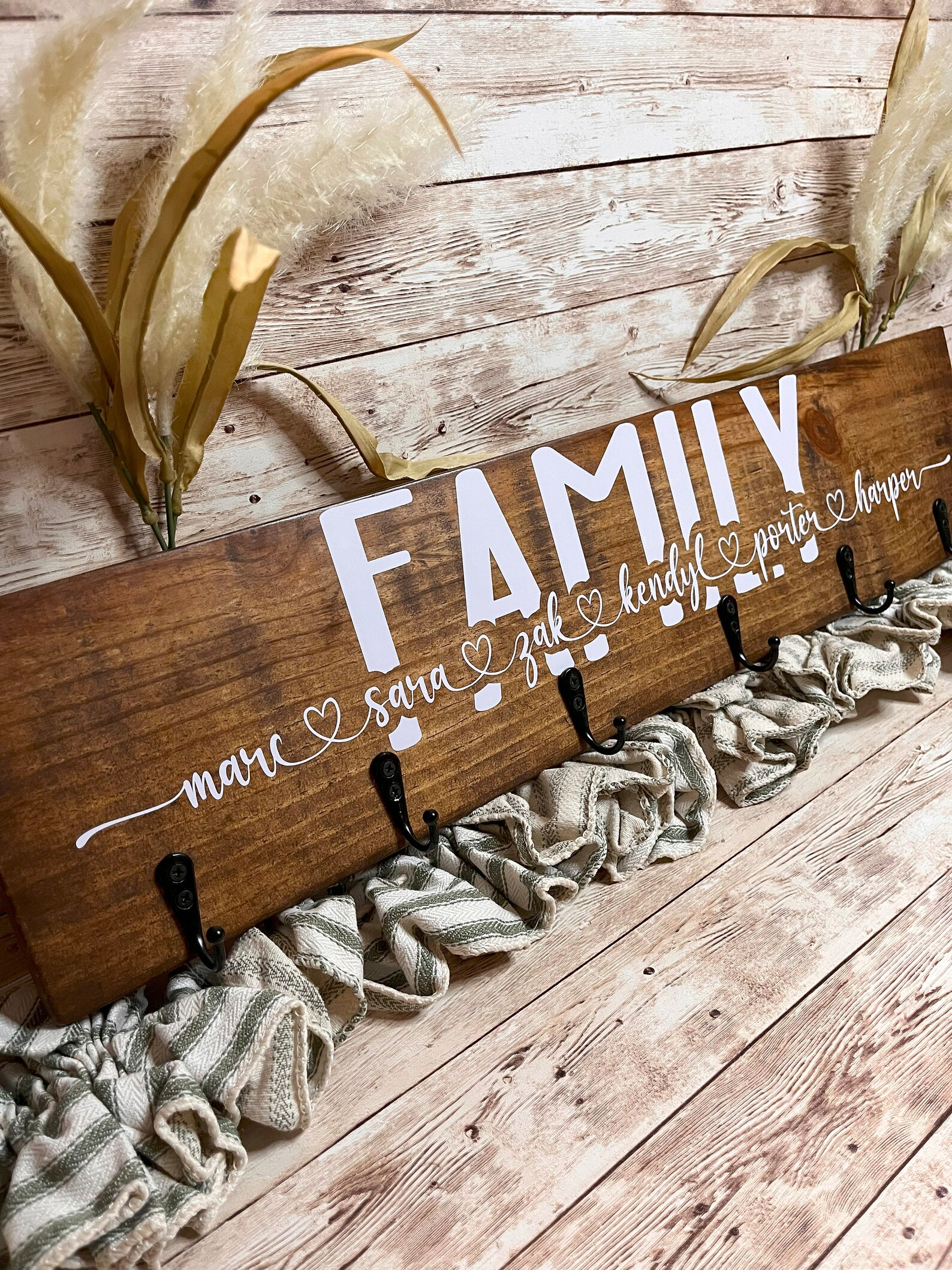 Personalized Wooden Key Holder - Etsy