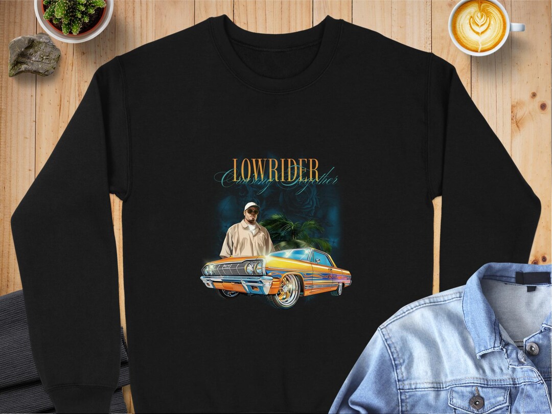 Lowrider Cruising Together Graphic, Cool Lowrider Design T-shirt, Vintage Style Car Lover T ...