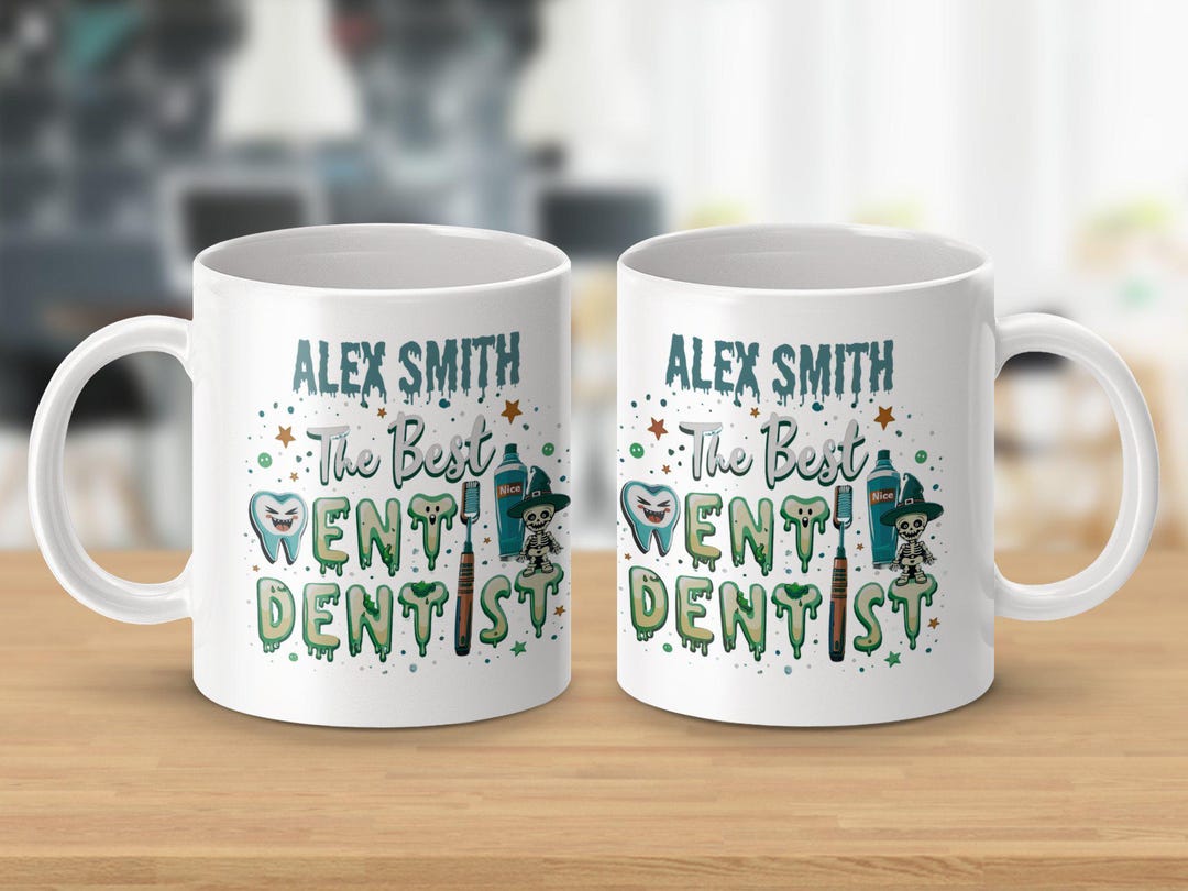 Personalized Dentist Mug, 11 Oz 15 Oz Custom Gift for Gentle Dentists ...