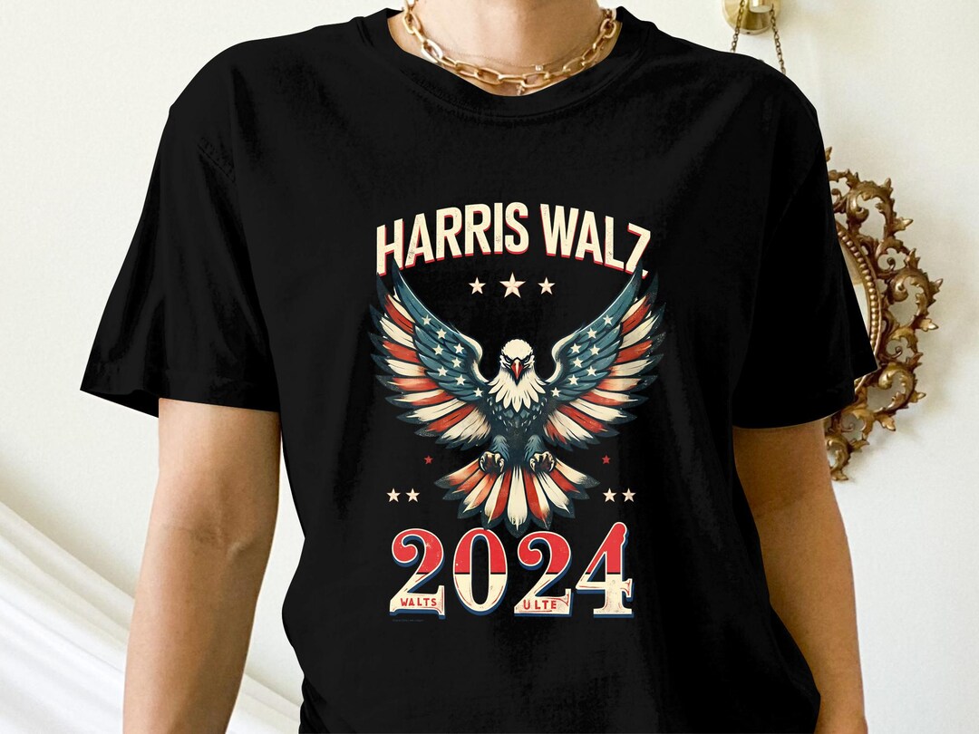 Kamala Harris Bold Eagle 2024 Graphic, Patriotic Harris Walz Design ...
