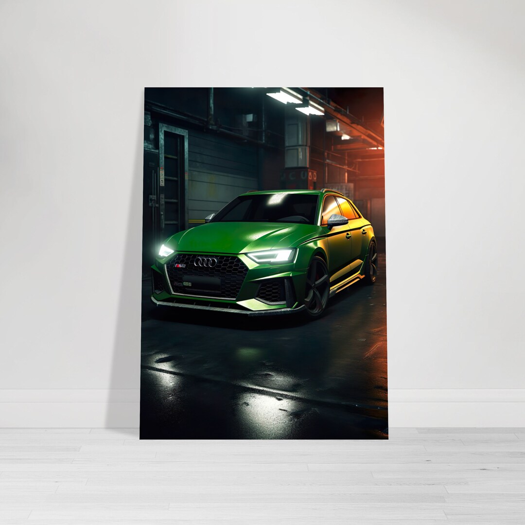 Audi RS6 Custom Illustration Premium Poster Matt/glossy Sports Car ...