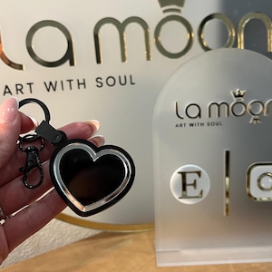 Heart Logo Keychain NFC or QR Code Digital SVG File for Laser - Etsy