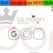 NFC Keychain, Nfc Tag or QR Code Google Logo Digital SVG File for Laser ...