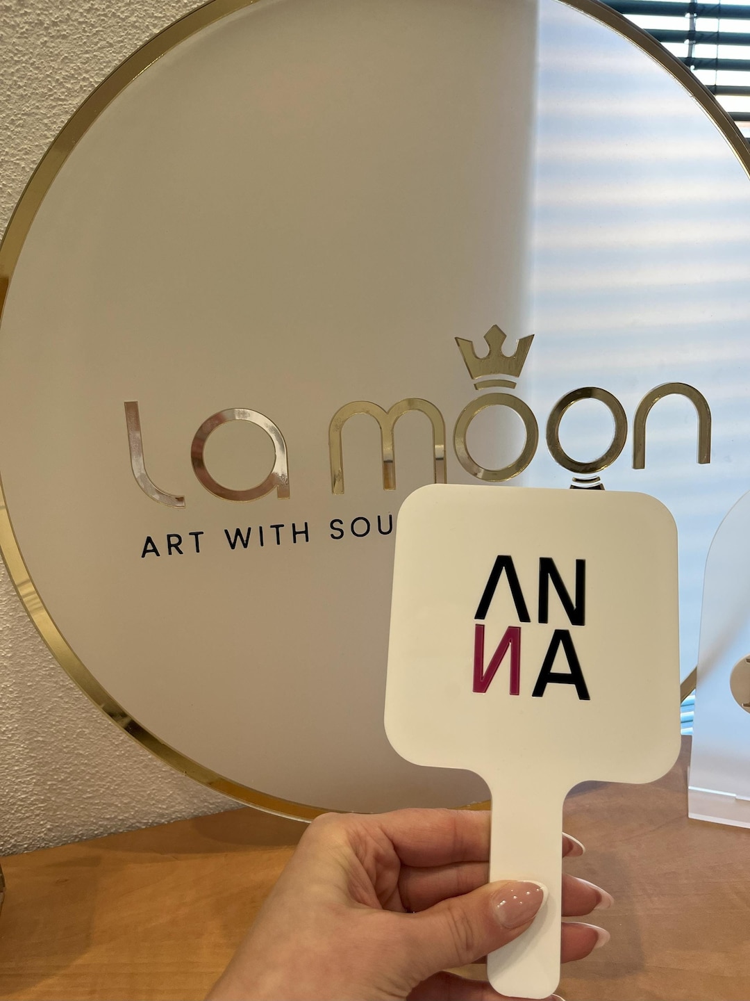 Eyelash Mirror Prop Beauty Salon Hand Mirror Template Beauty Handheld ...