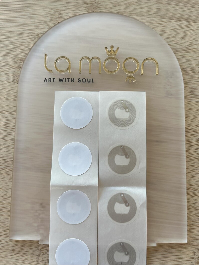 25mm NFC Tag Ntag213 Sticker: 144 Bytes, Transparent/white - Etsy Denmark
