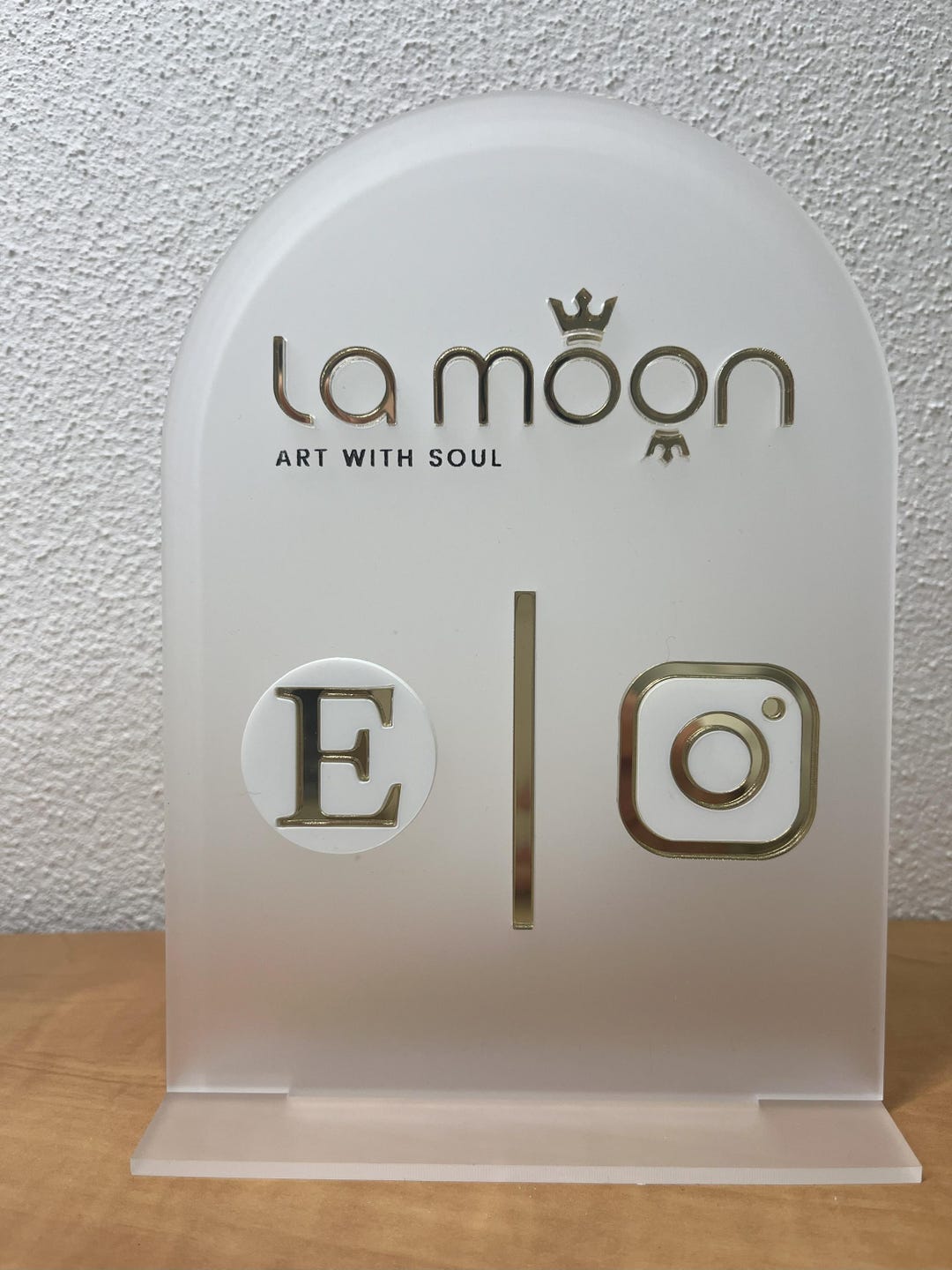 Personalized NFC Business Sign Frosted NFC Tag Sign Unique Social Media ...