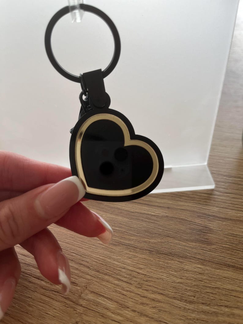 Heart Logo Keychain NFC or QR Code Digital SVG File for Laser - Etsy