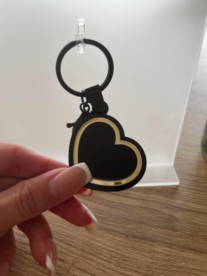 Heart Logo Keychain NFC or QR Code Digital SVG File for Laser - Etsy