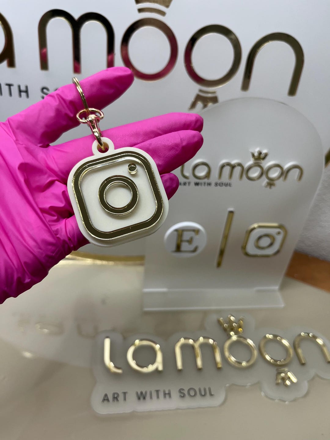 NFC Keychain SVG Nfc Sscannable Diy Nfc Keychain Instagram Schlüsselanhänger Nfc Tag Laserfile ...