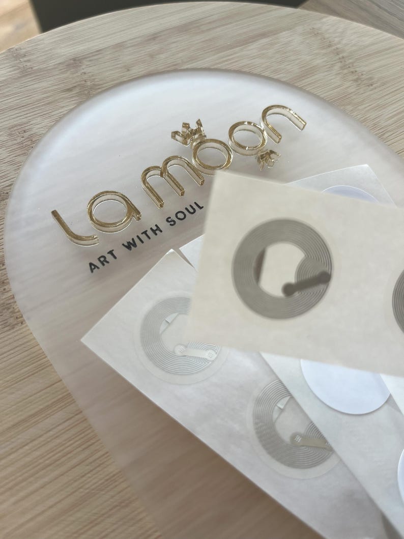 25mm NFC Tag Ntag213 Sticker: 144 Bytes, Transparent/white - Etsy Denmark