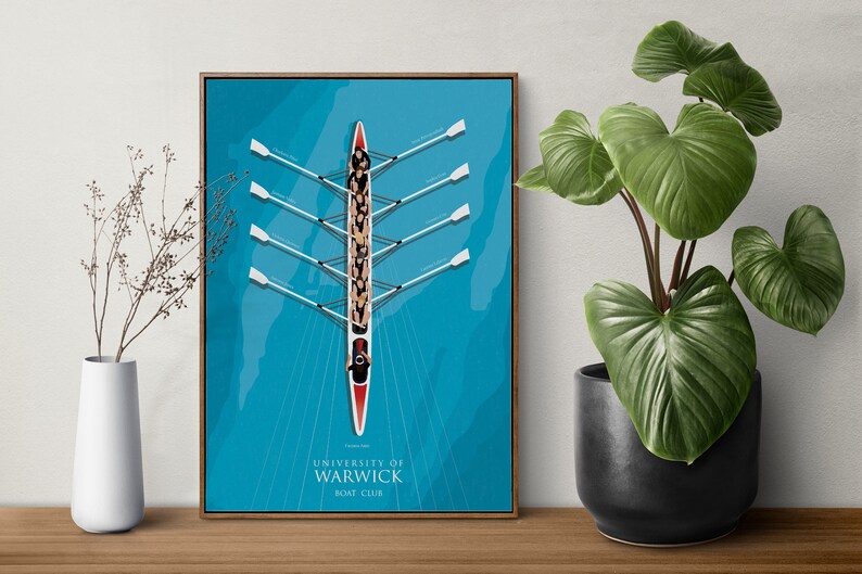 Custom Rowing Art poster, Gift A4, A3 Print - Etsy