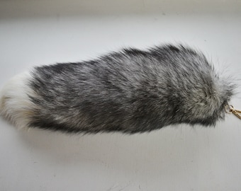 Eco Friendly Frost/indigo Fox Tails - Etsy