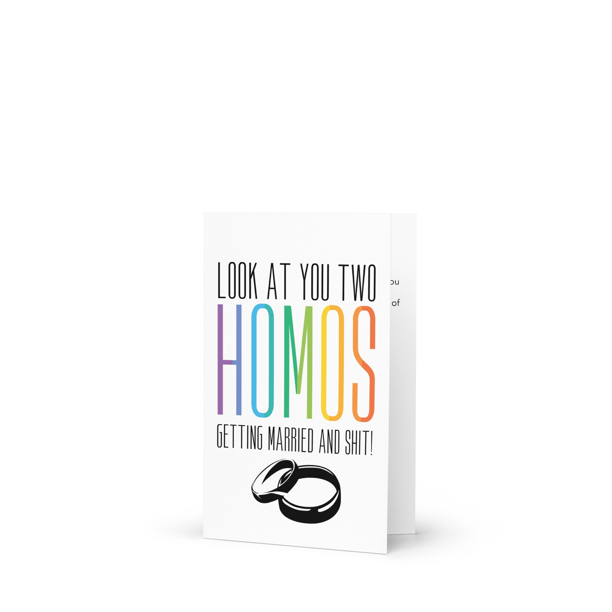 Funny Gay Wedding Card Gay Engagement Card Lgbt Wedding Card Same