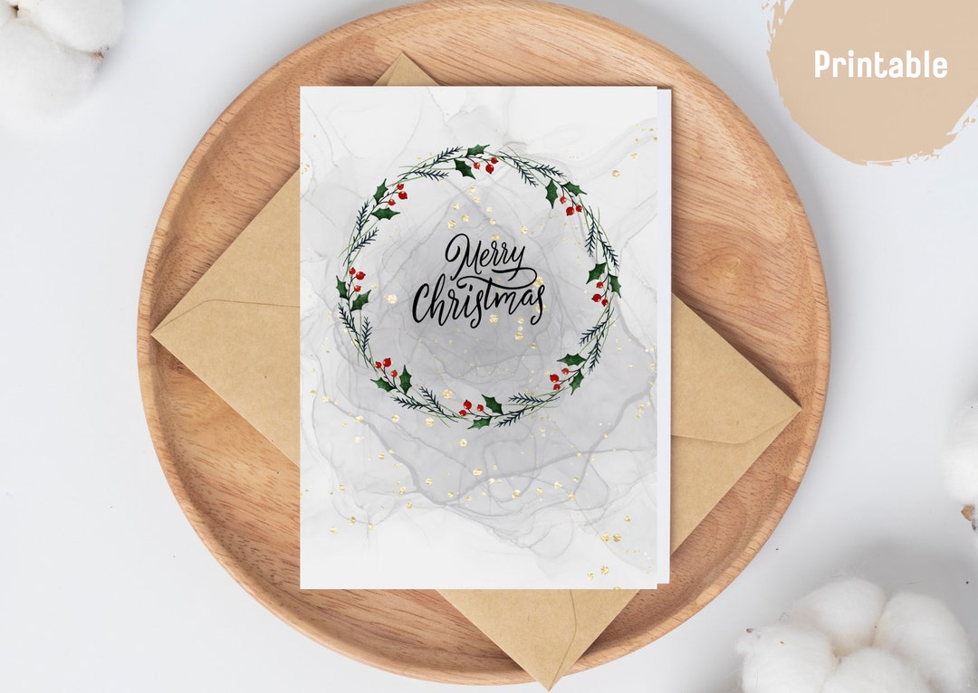 Digital Christmas Card Printable Card Digital Christmas - Etsy