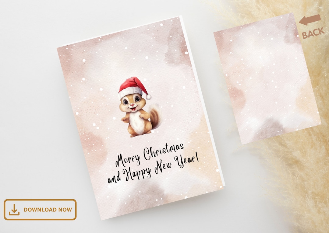 Digital Christmas Card, Printable Card, Digital Christmas, Digital Card ...
