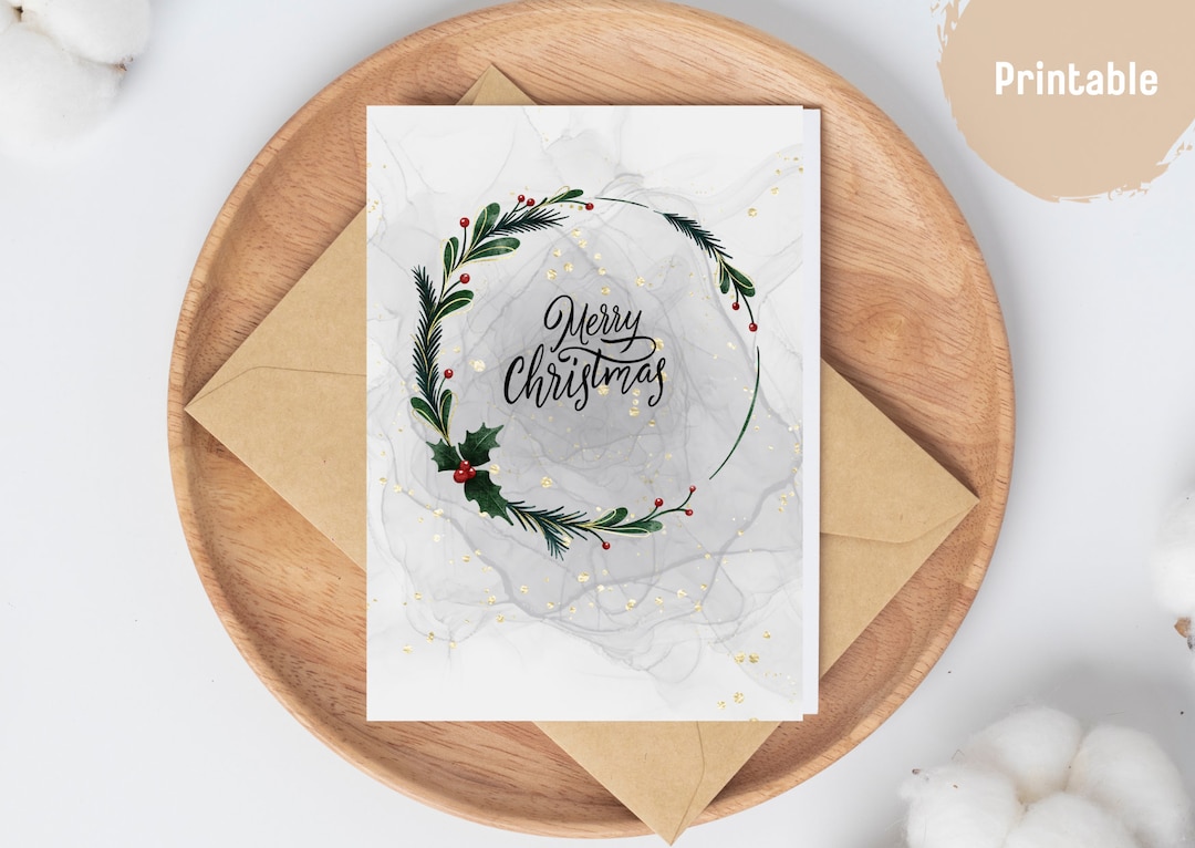 Digital Christmas Card Printable Card Digital Christmas - Etsy