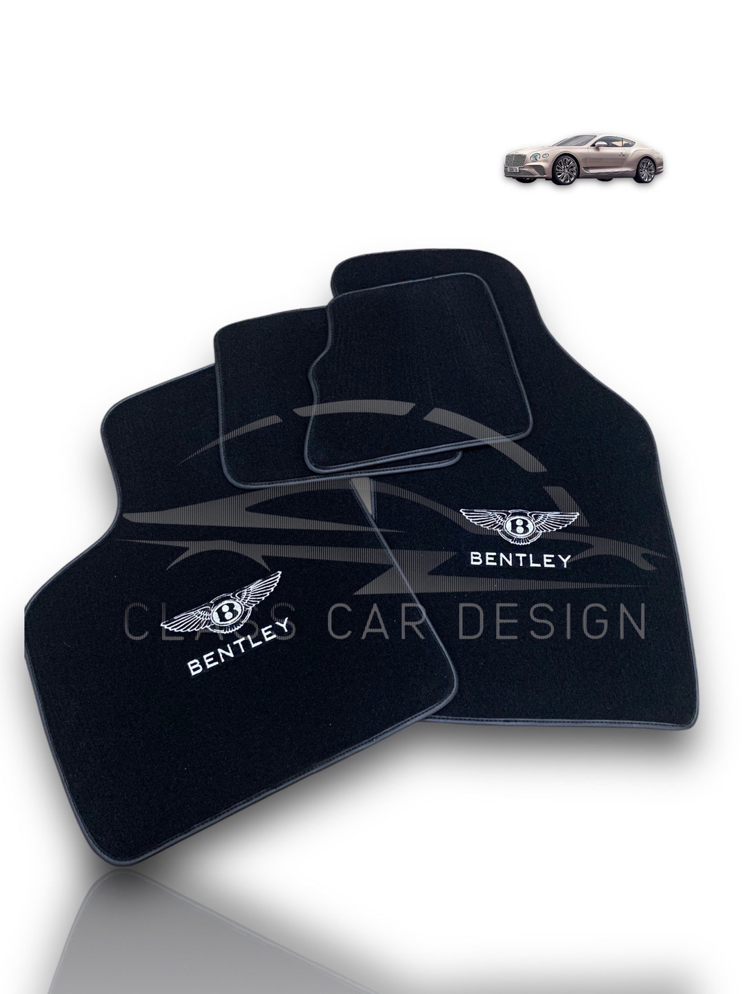 Luxury Car Carpet Velour Floor Mats for Bentley Bentayga / Continental ...