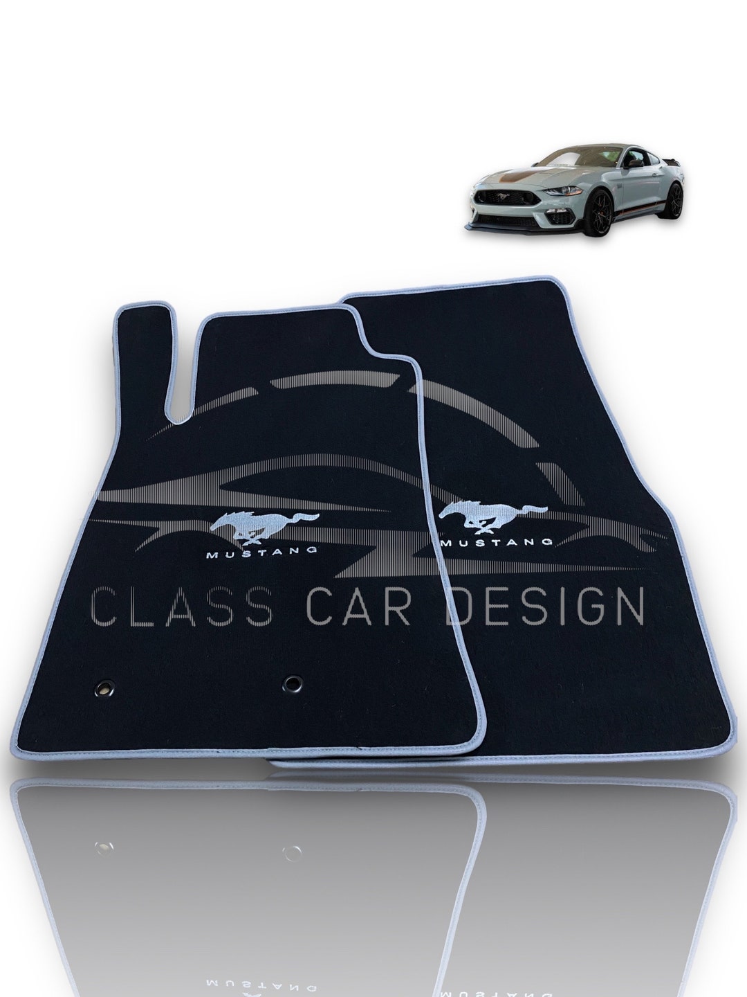 Ford Mustang Velour Carpet Floor Mats – Custom Fit Carpet for GT GT500 ...