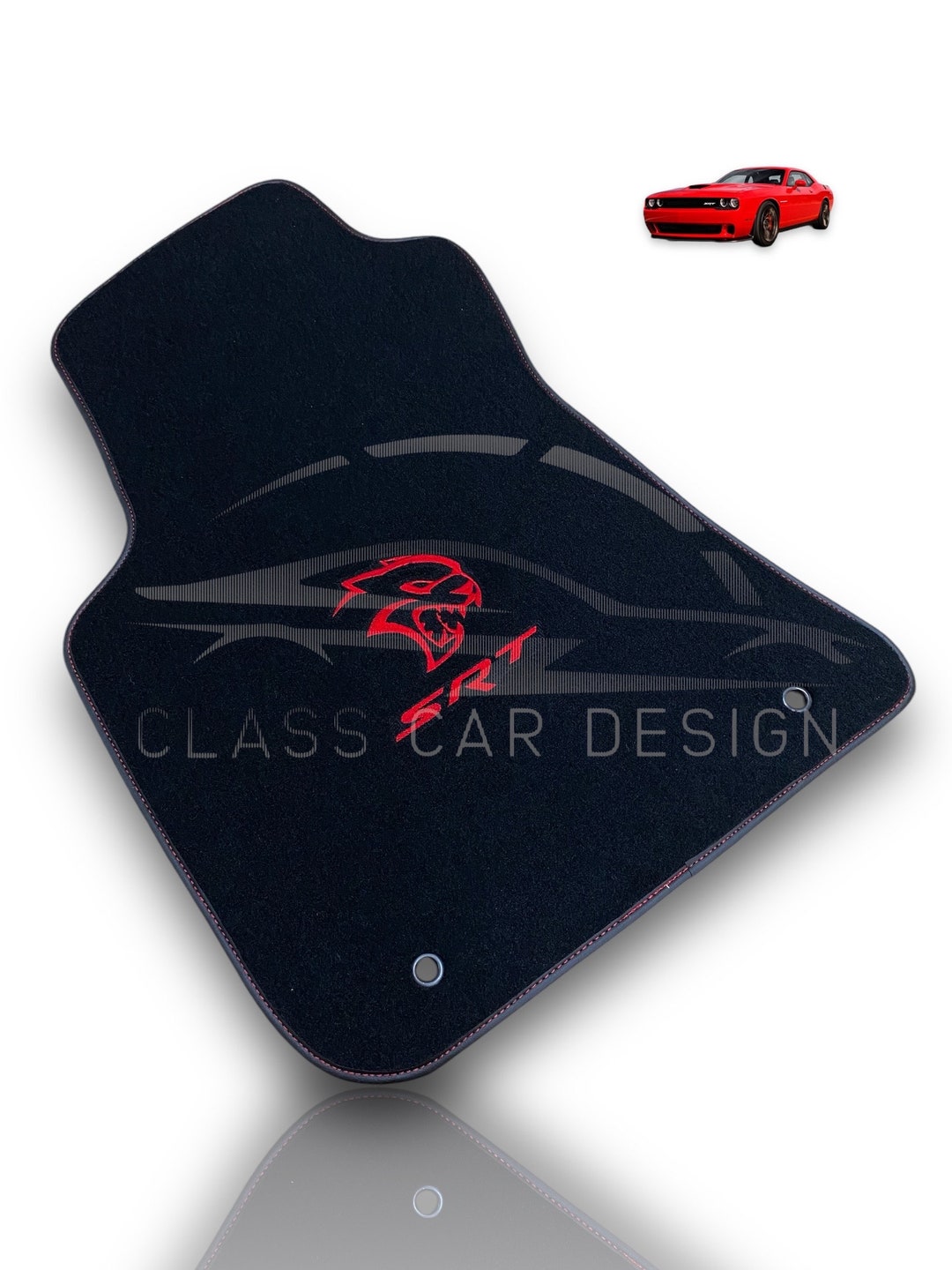 Luxury Car Carpet Velour Floor Mats for Dodge Challenger SRT Carpet ...