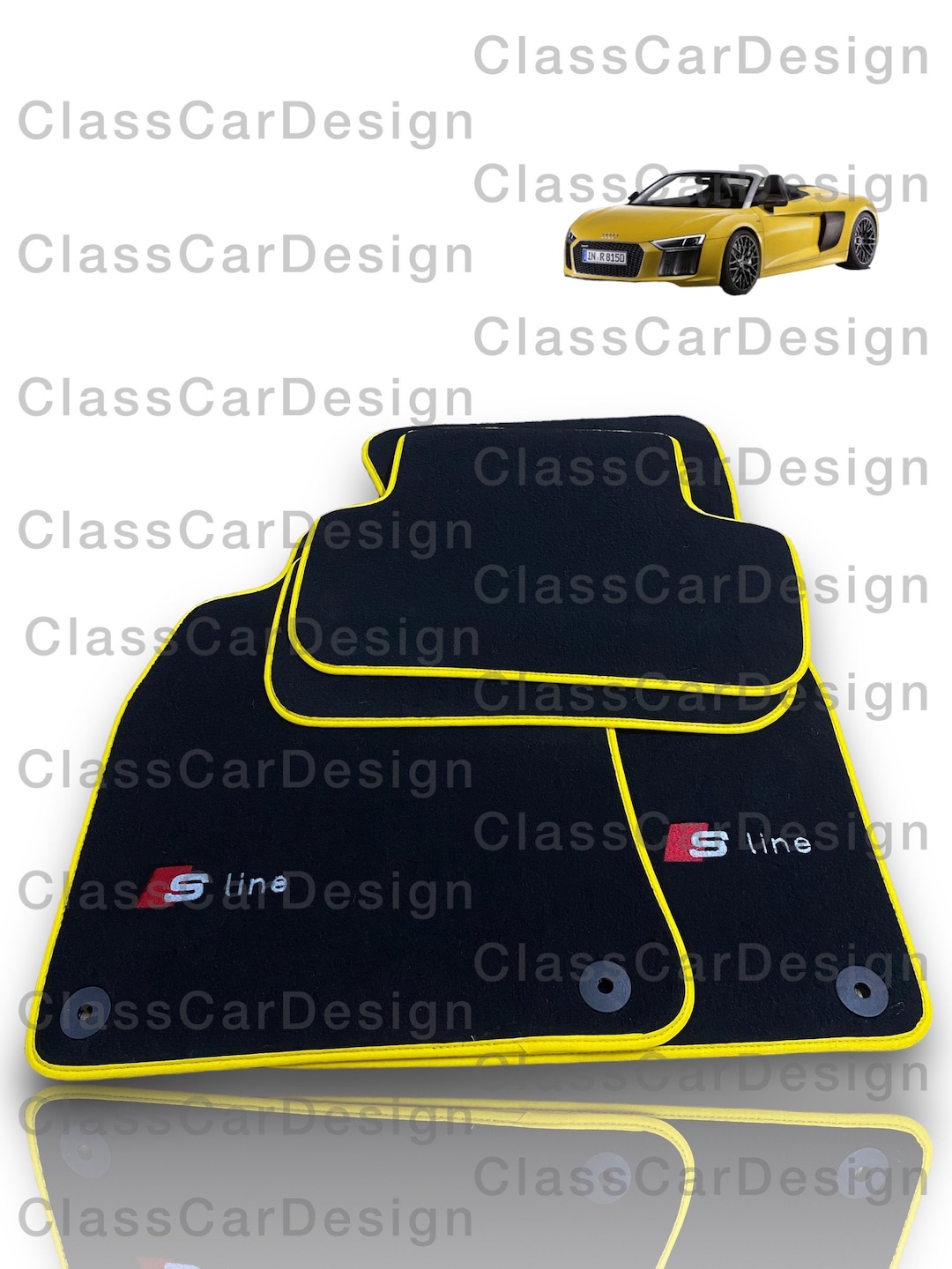 Luxury Car Carpet Velour Floor Mats for Audi A1-A3-A4-A5-A6-A7-A8-S-RS ...