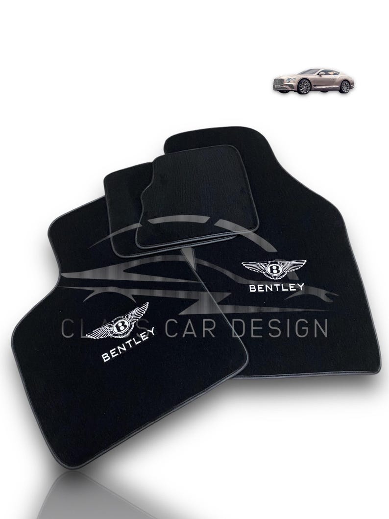 Luxury Car Carpet Velour Floor Mats for Bentley Bentayga / Continental ...