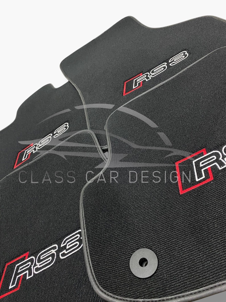 Audi RS3 Custom Fit Luxury Velour Carpet Floor Mats – OEM Quality Car ...