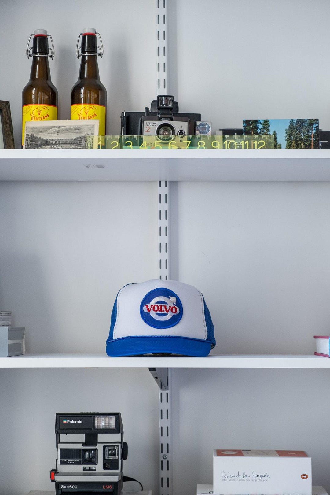 90s Volvo Logo Trucker Hat Blue - Etsy