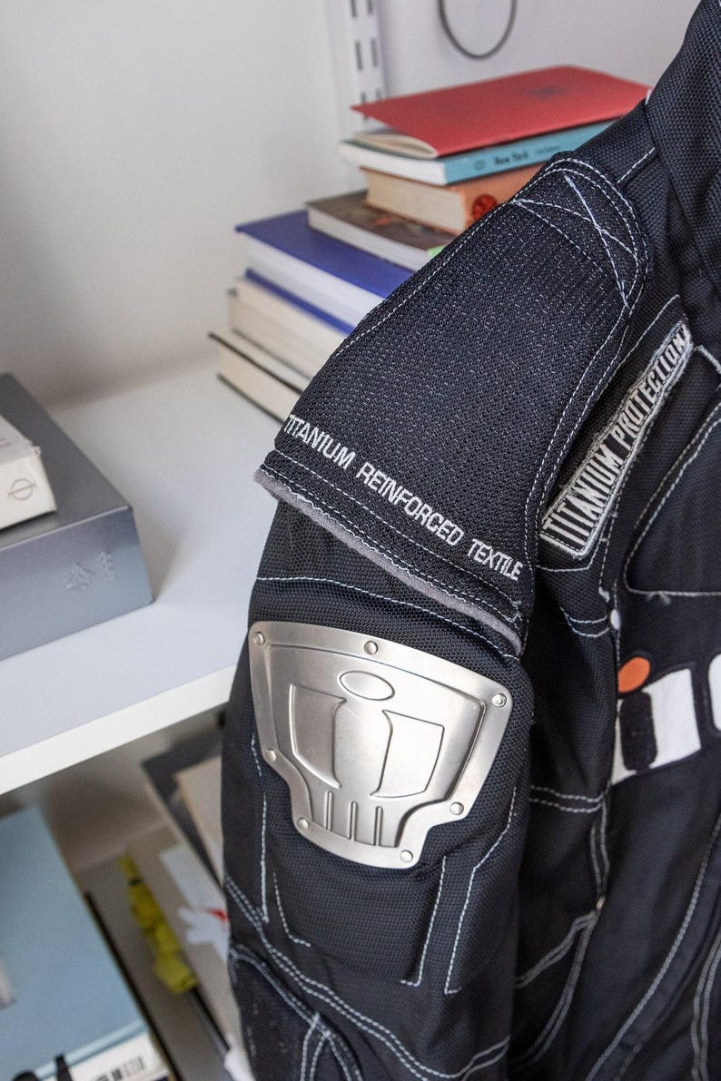 ICON Timax Motorcycle Jacket Black - Etsy