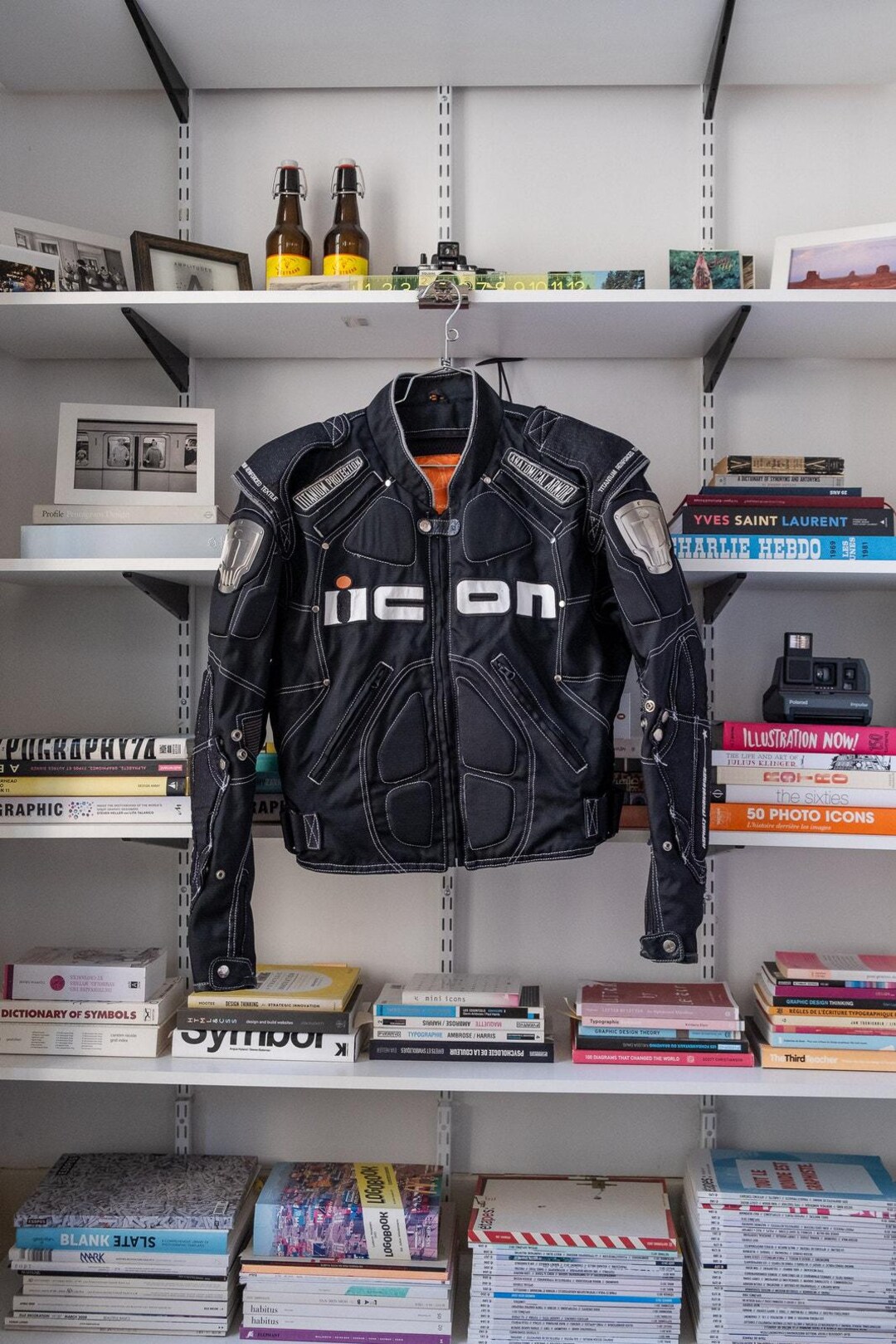 ICON Timax Motorcycle Jacket Black - Etsy