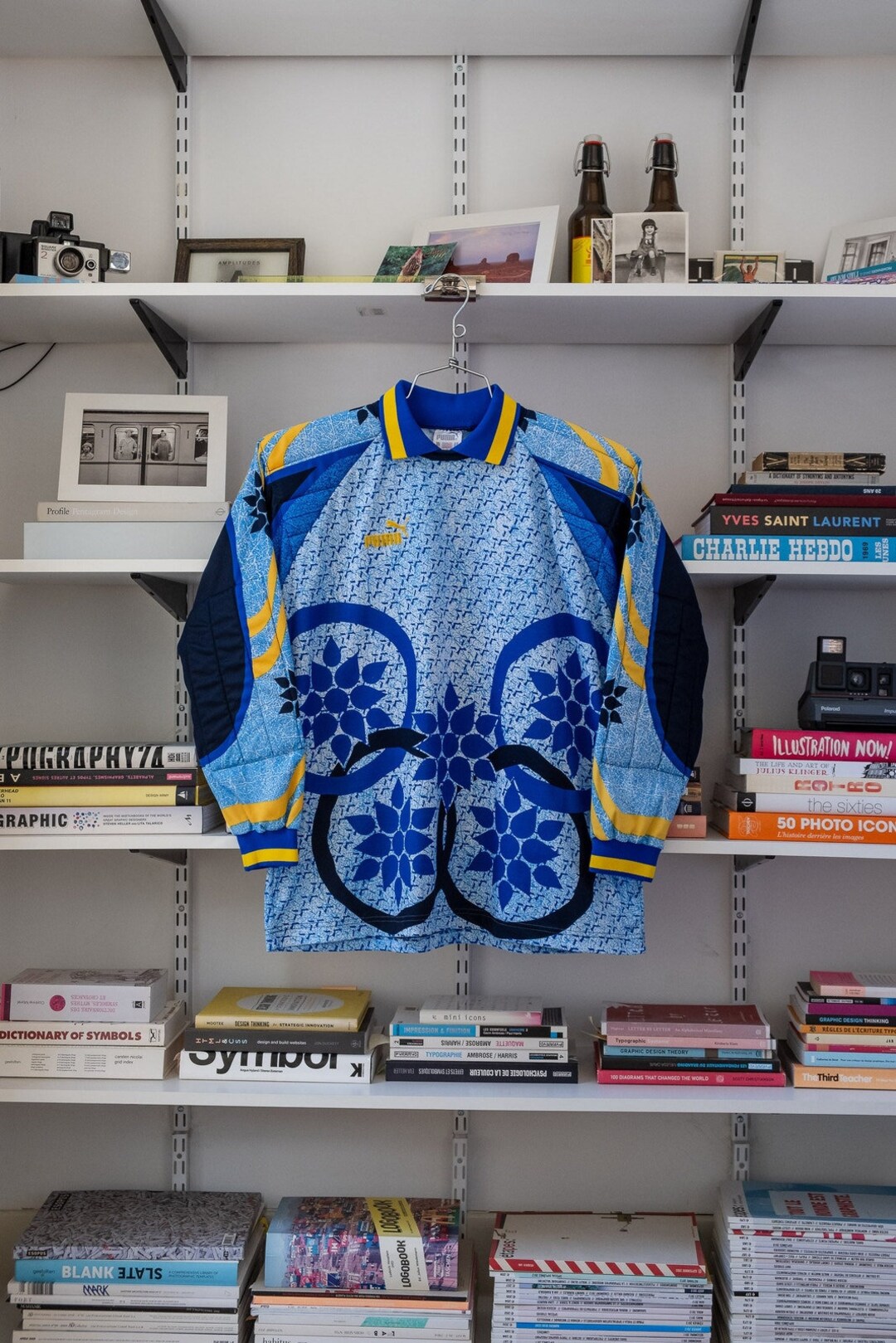 95'96 Puma Buffon Goalie Jersey Blue/yellow - Etsy