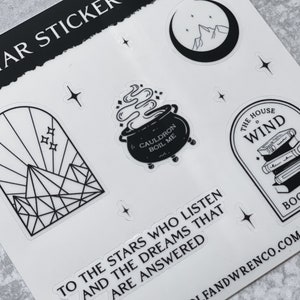 Mini ACOTAR Sticker Sheet, Reading Journal, Kindle Sticker, Bookish ...