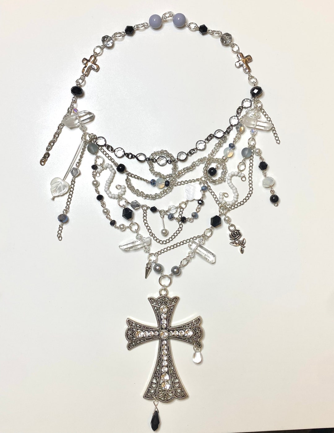 Funky Cross Necklace - Etsy