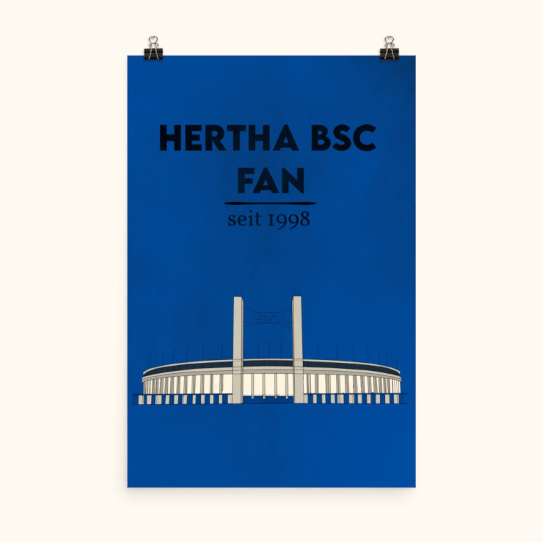Personalisiertes Hertha BSC Fan Poster - Etsy