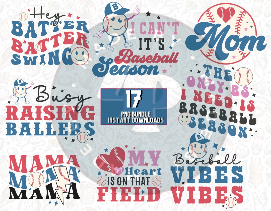 Baseball SVG Bundle, Retro Designs Retro Baseball Sublimation Design ...
