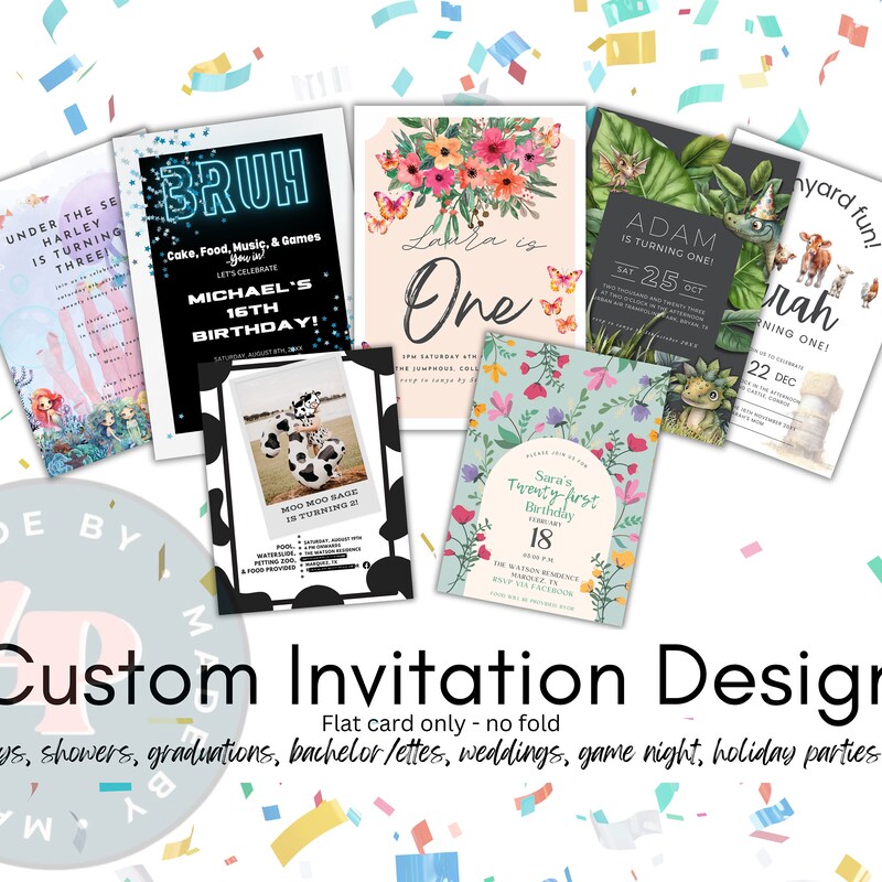 Custom Invitations - Etsy