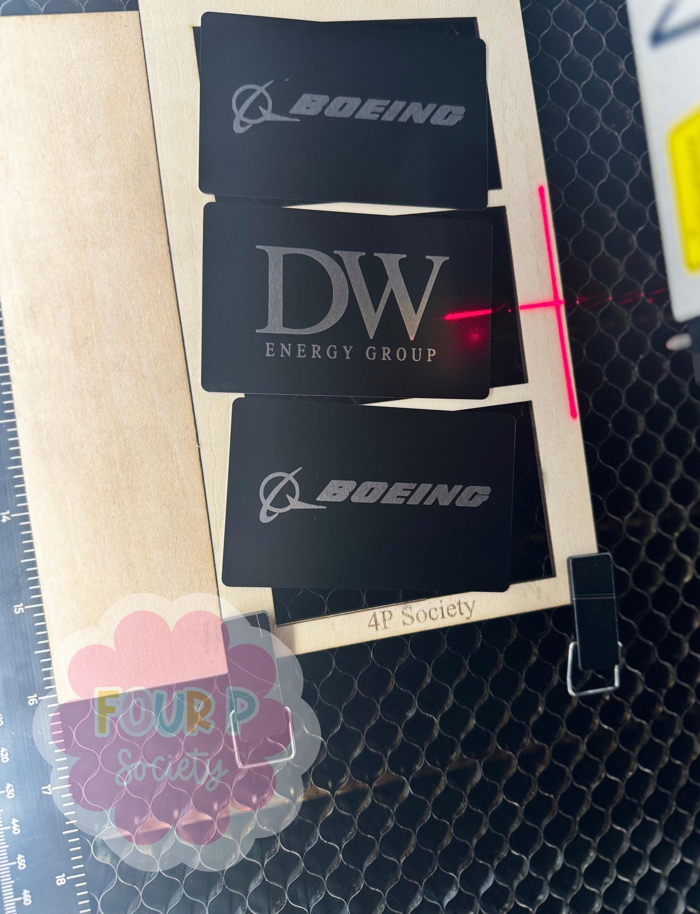 Custom Laser Engraved Business Cards, Metal Business Cards - Etsy
