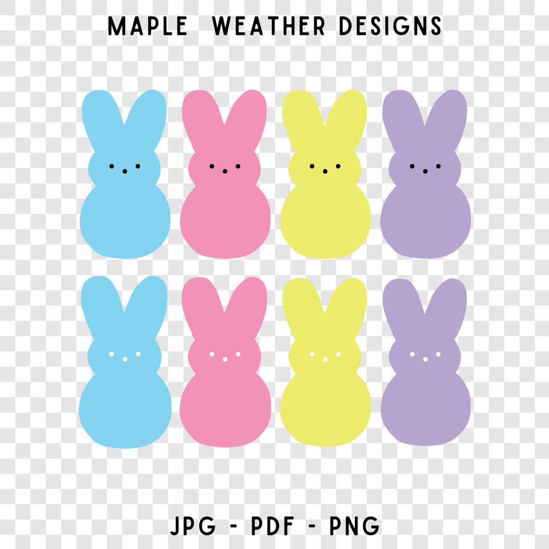 Easter Png Easter Bunny Png Bundle Spring Png Easter Peeps Png Peeps ...