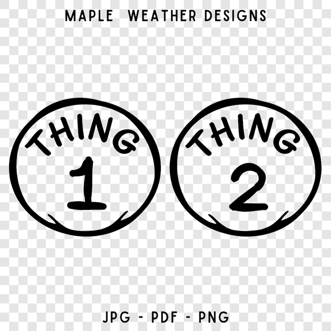 Thing 1 Thing 2 Png Thing 1 Png Dr Seuss Png Dr. Seuss Png Thing One Thing Two Png Cat in the ...