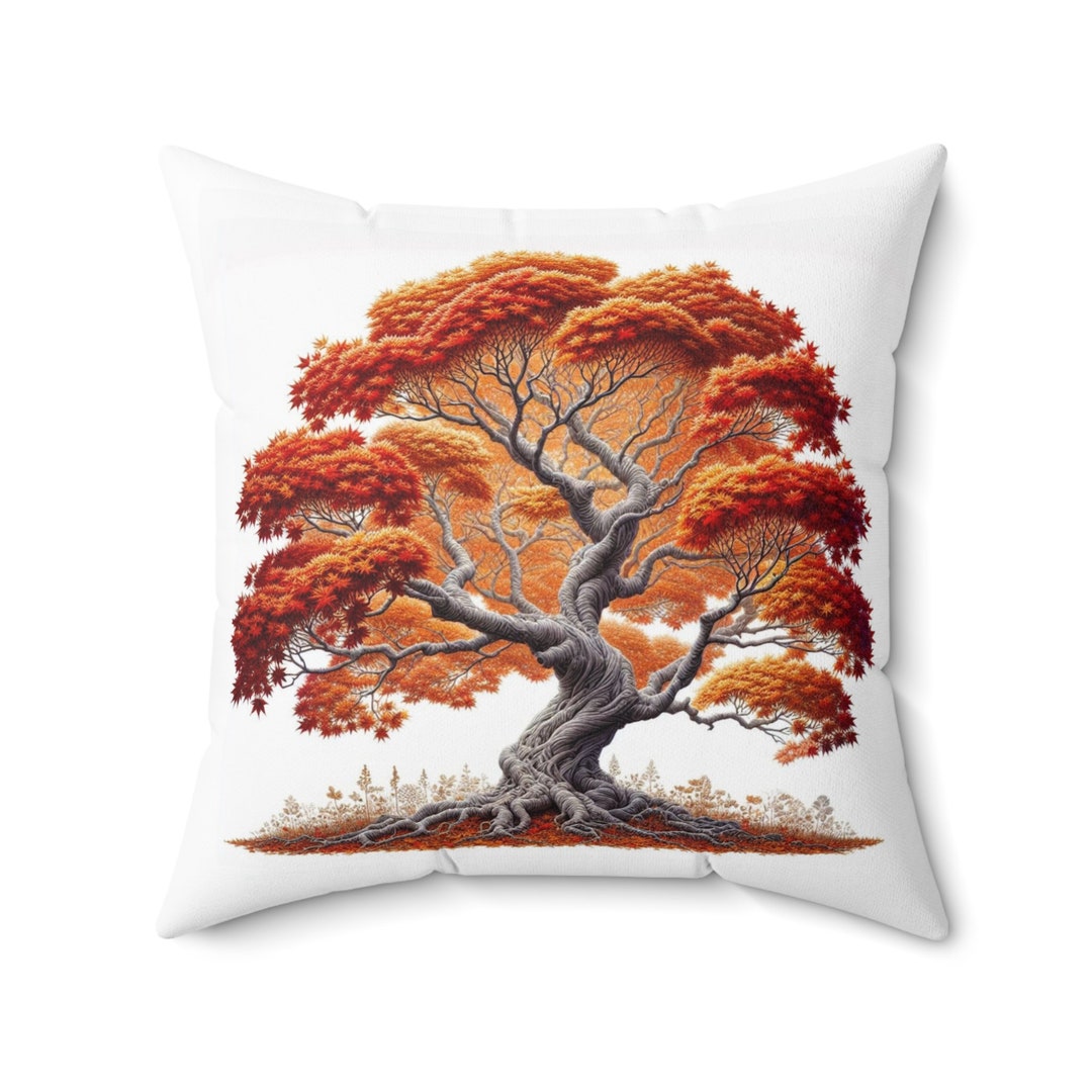 Maple Tree Throw Pillow, Inspired by the Unique Style of Norman ...