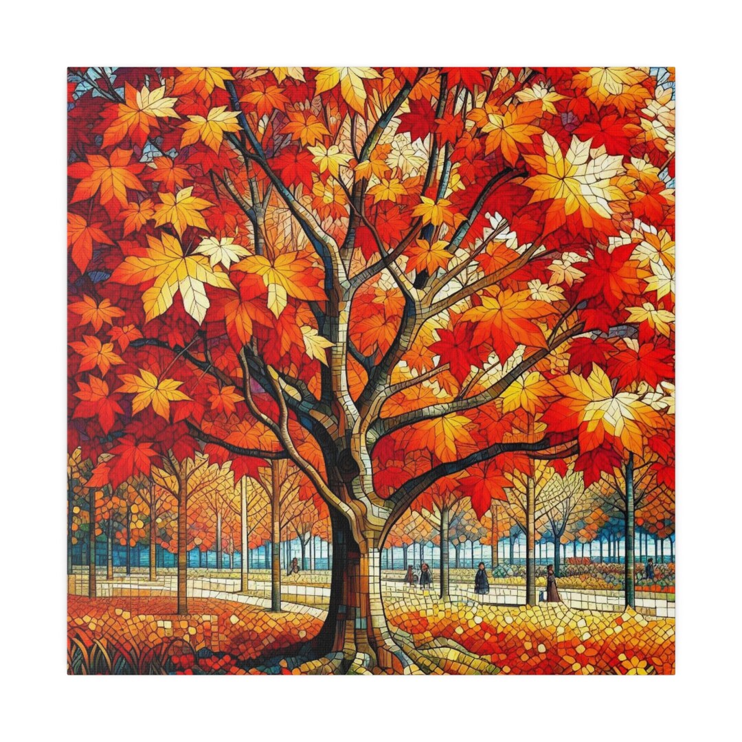 Maple Tree Matte Canvas 001 Inspired by the Unique Style of Pieter ...