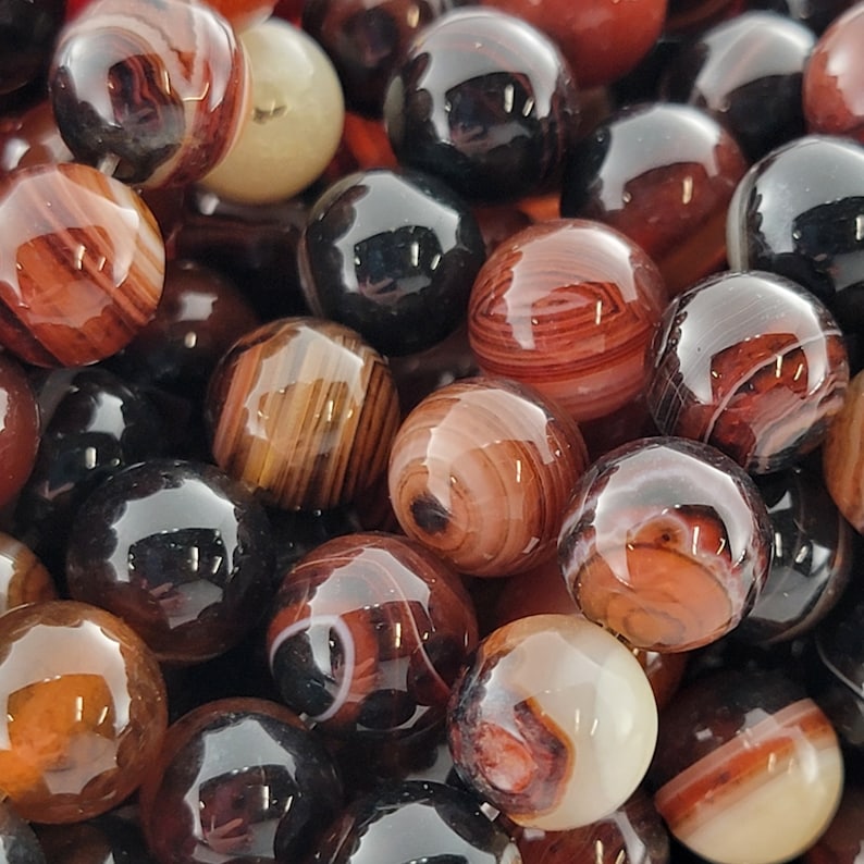 Dream Agate Beads, Natural Round Gemstone (6mm 8mm 10mm) - Etsy