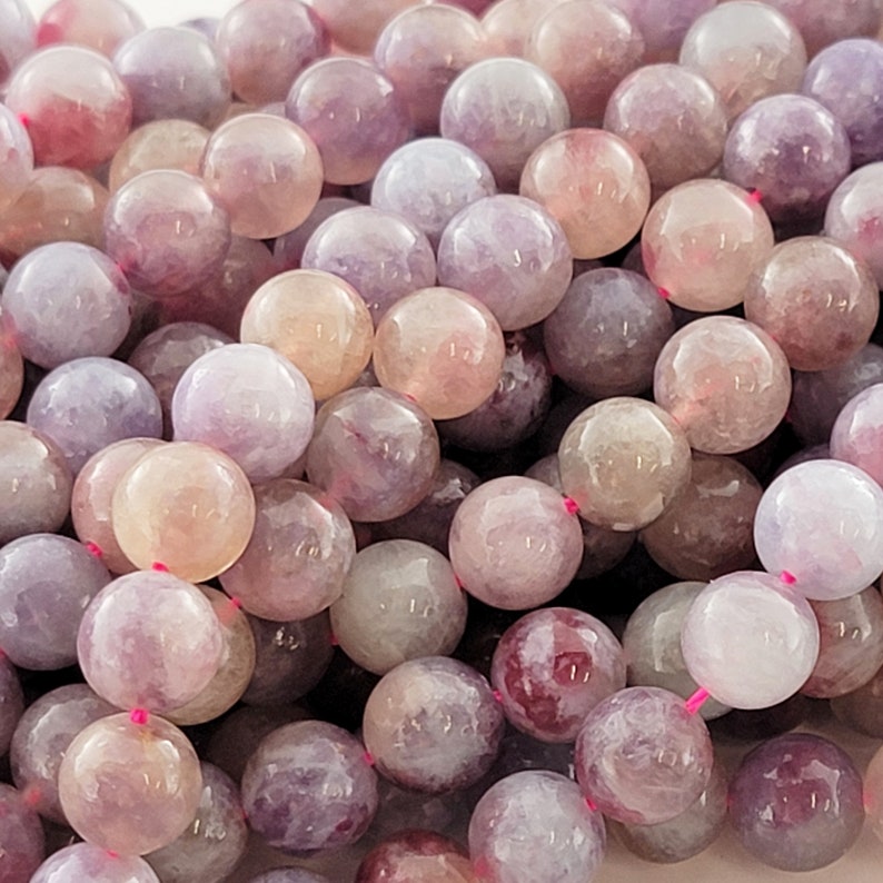Pink Tourmaline Beads, Natural Rubellite Gemstone, Round Crystal (6mm ...