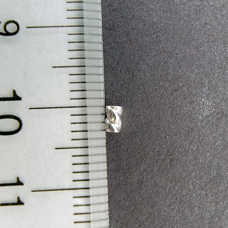 Twisted Crimp Beads 3mm - 925 Sterling Silver - 15 Pcs - Crimp Tubes - Etsy