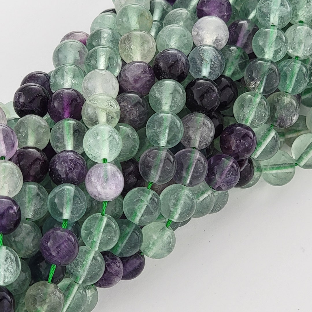 Fluorite Natural Smooth Round Beads Natural Stone 4mm 6mm 8mm 10mm - Etsy