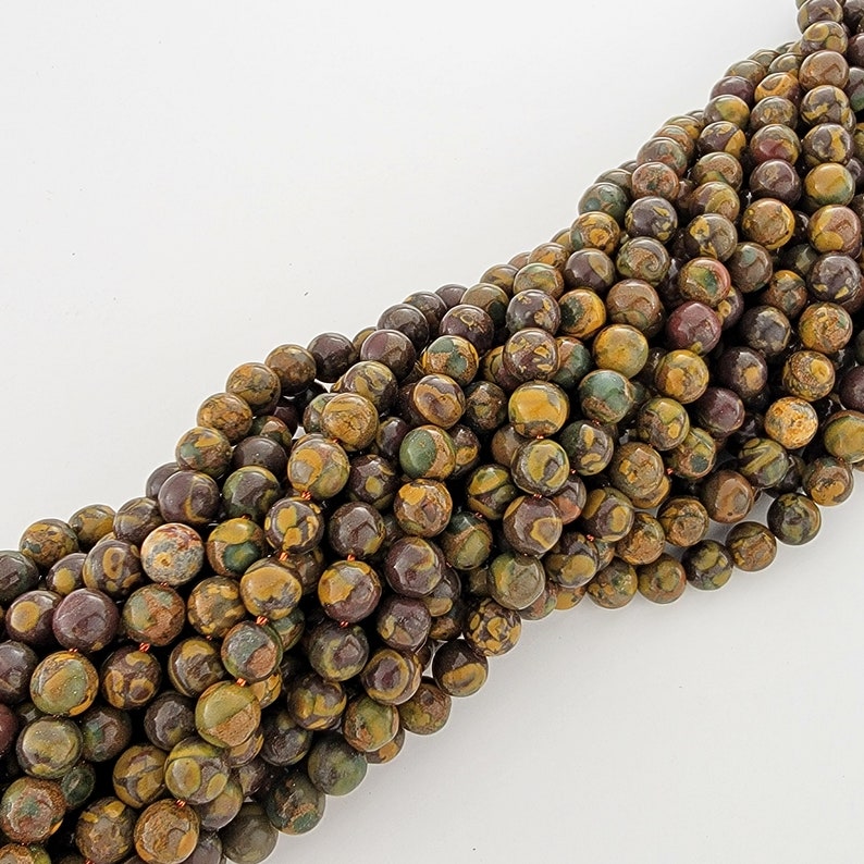 Nuwa Stone Beads Nvwa Stone Beads Jade Gemstone Natural Smooth Round ...